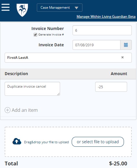 How to fix an incorrect invoice? - Capital Guardians